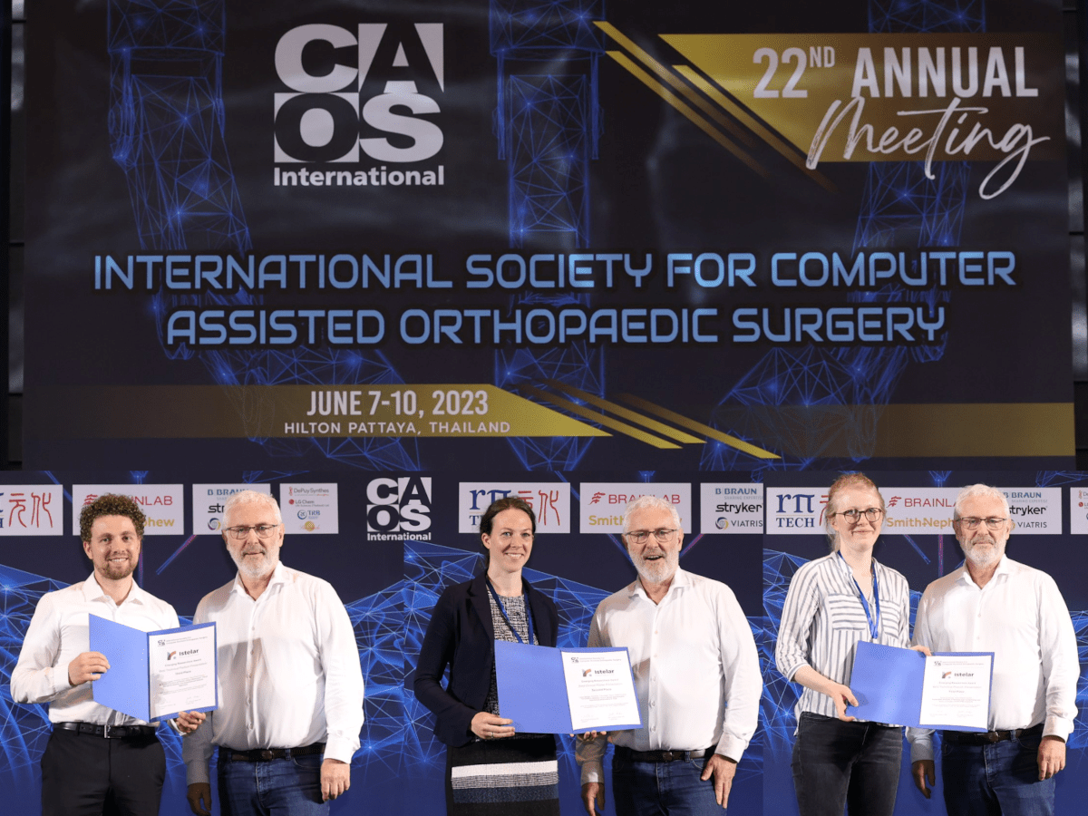 Awards for mediTEC presentations at CAOS 2023 - Lehrstuhl für Medizintechnik